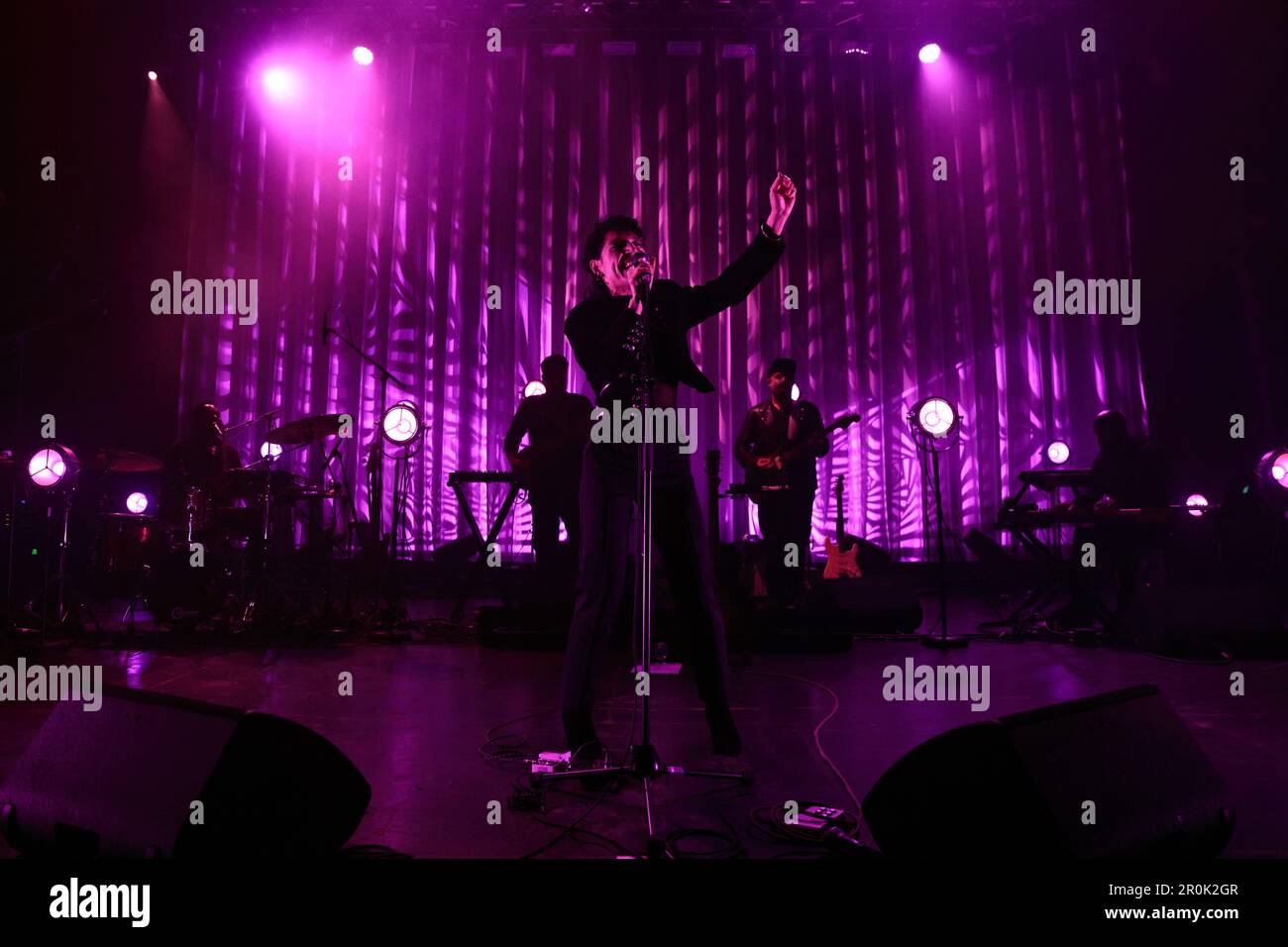Toronto, Canada. 08th May, 2023. Emily King performing on stage flanked ...