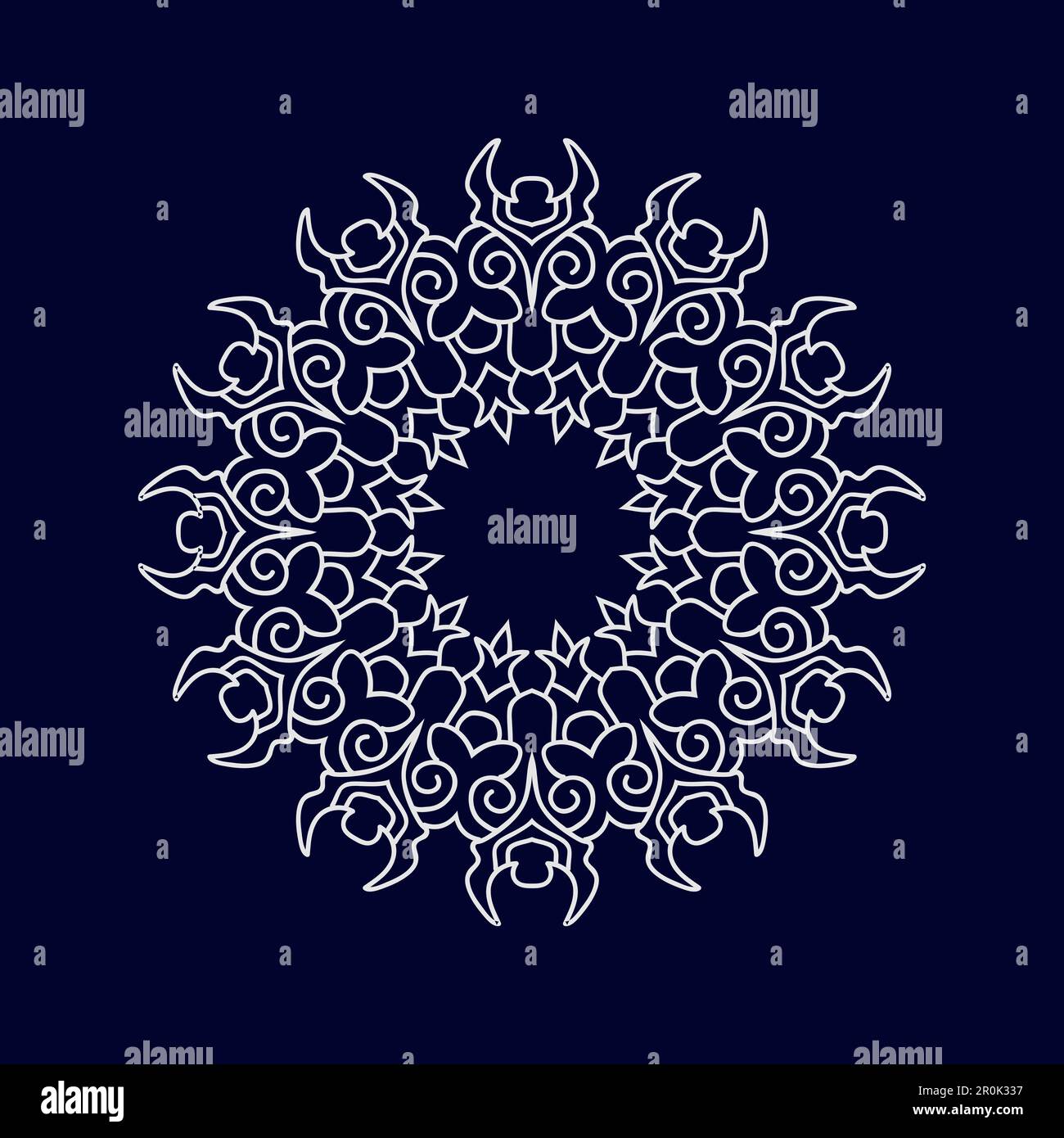Mandala pattern design background vector illustration Stock Vector ...