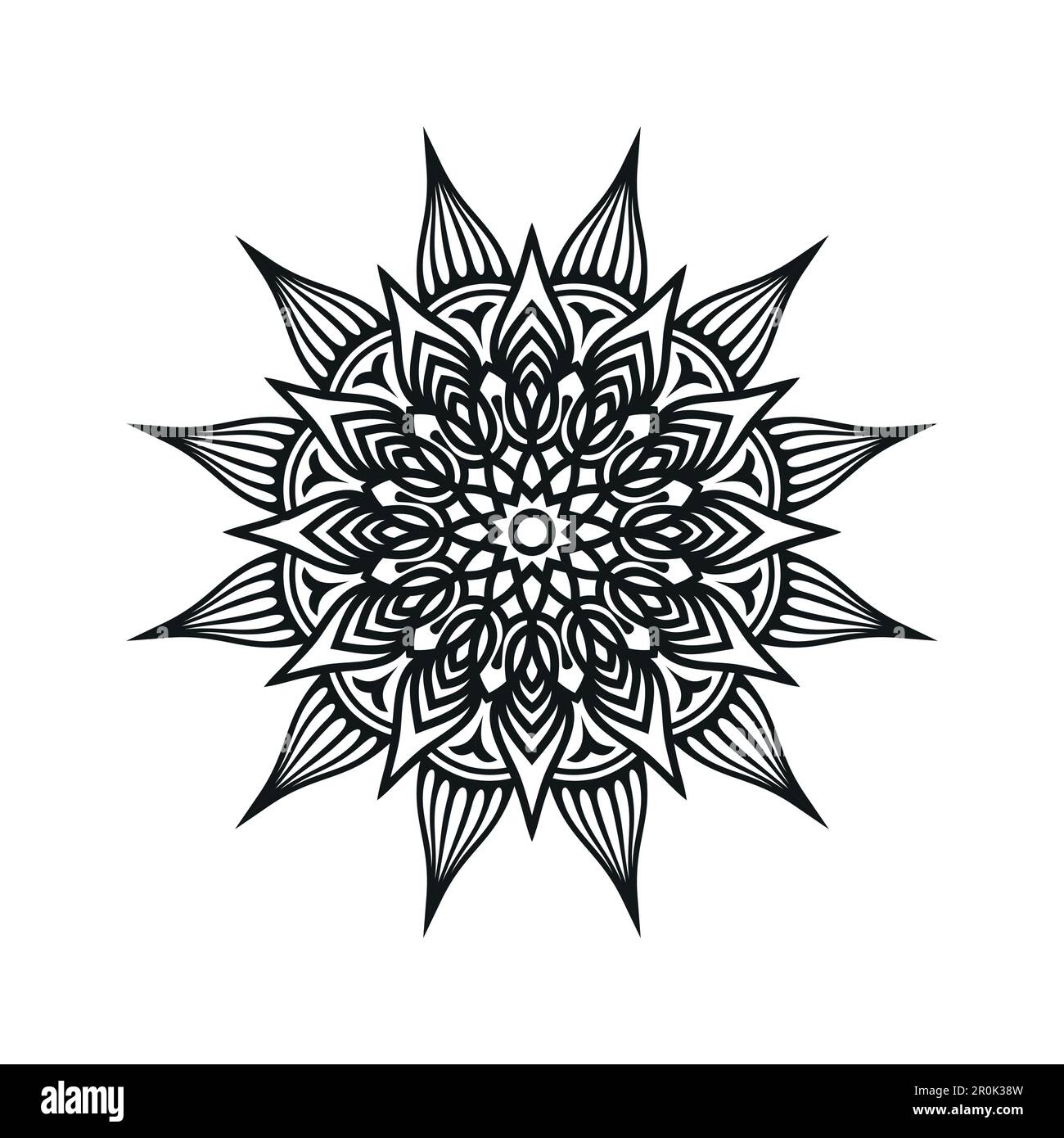 Flower Mandala background design vector illustration Stock Vector Image ...