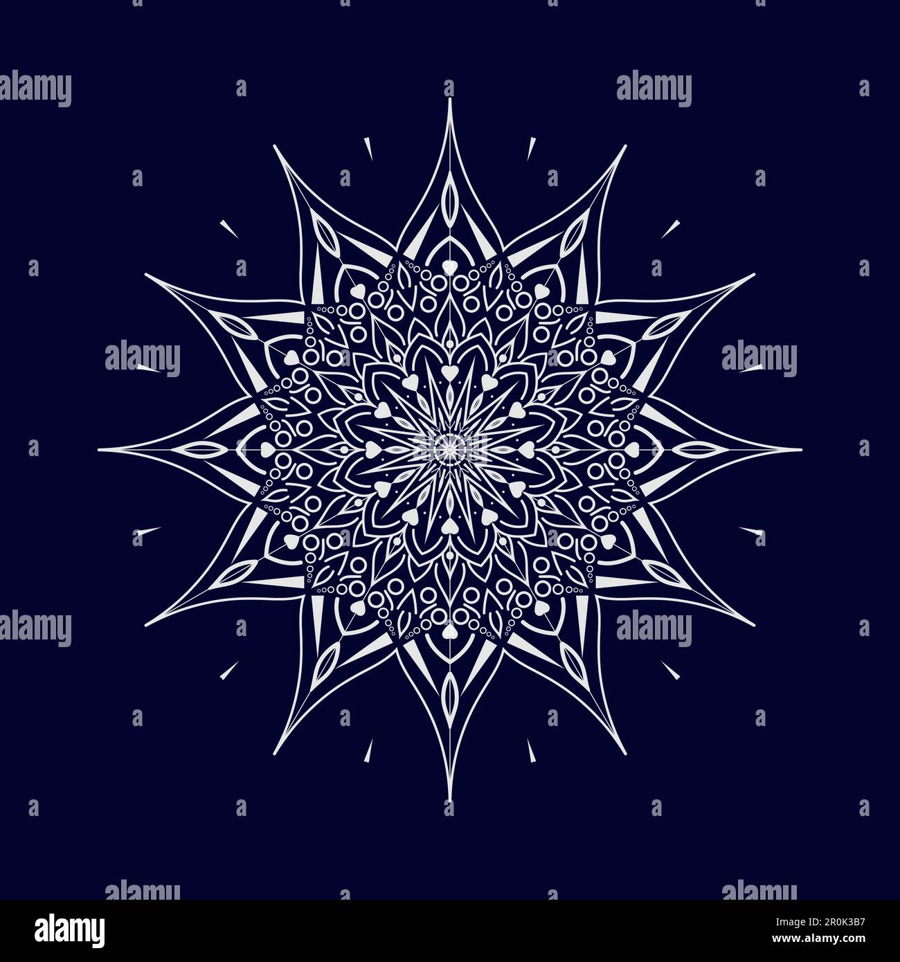 Flower Mandala background design vector illustration Stock Vector Image ...