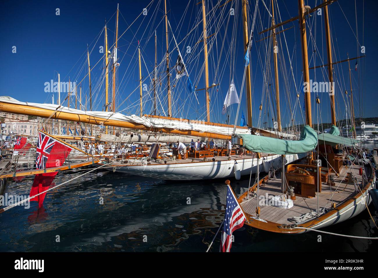 'Classic Sailing Regatta ''Régates Royales'', Old Port of Cannes, Cotes ...