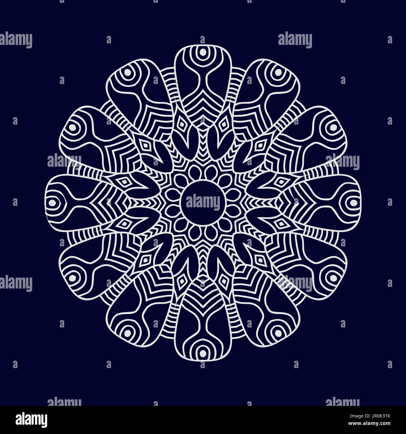 New mandala art vector illustration Stock Vector Image & Art - Alamy