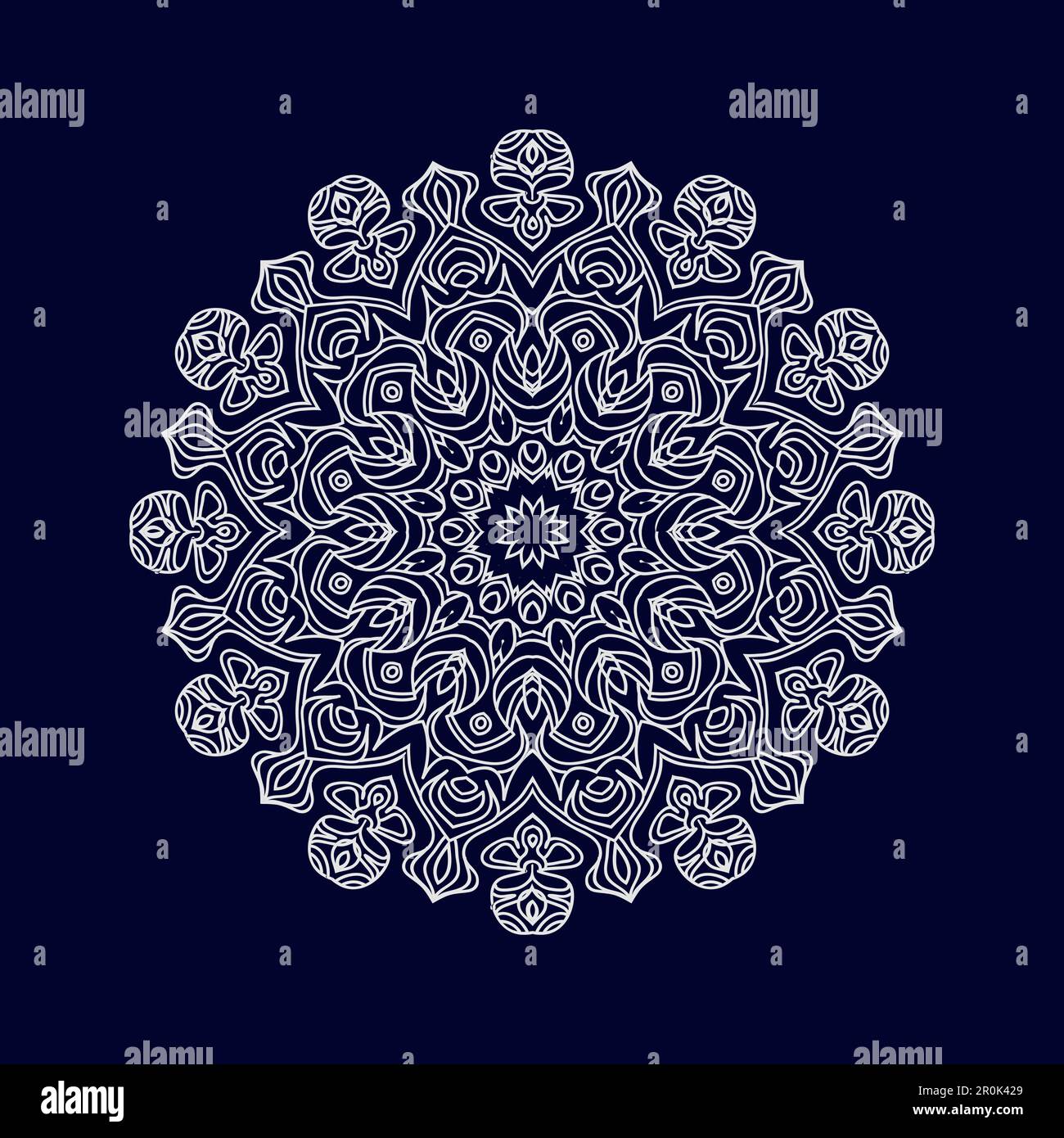 Flower Mandala background design vector illustration Stock Vector Image ...