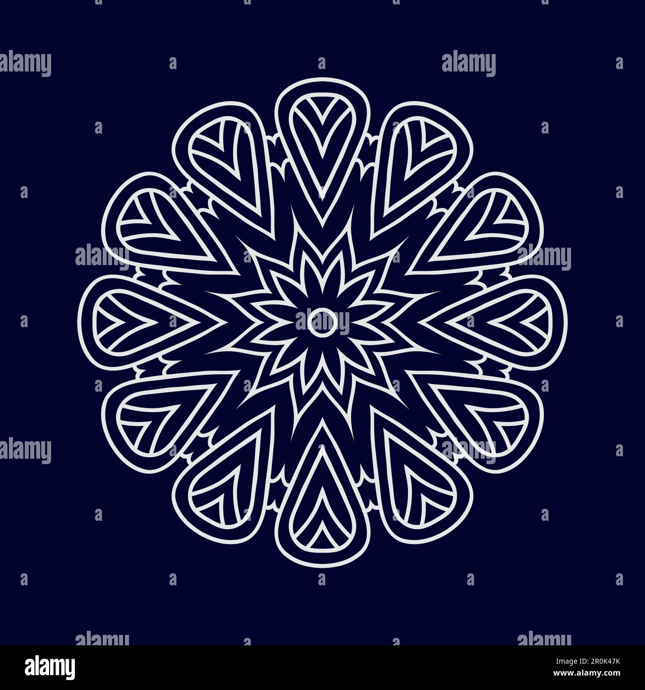 New mandala art vector illustration Stock Vector Image & Art - Alamy