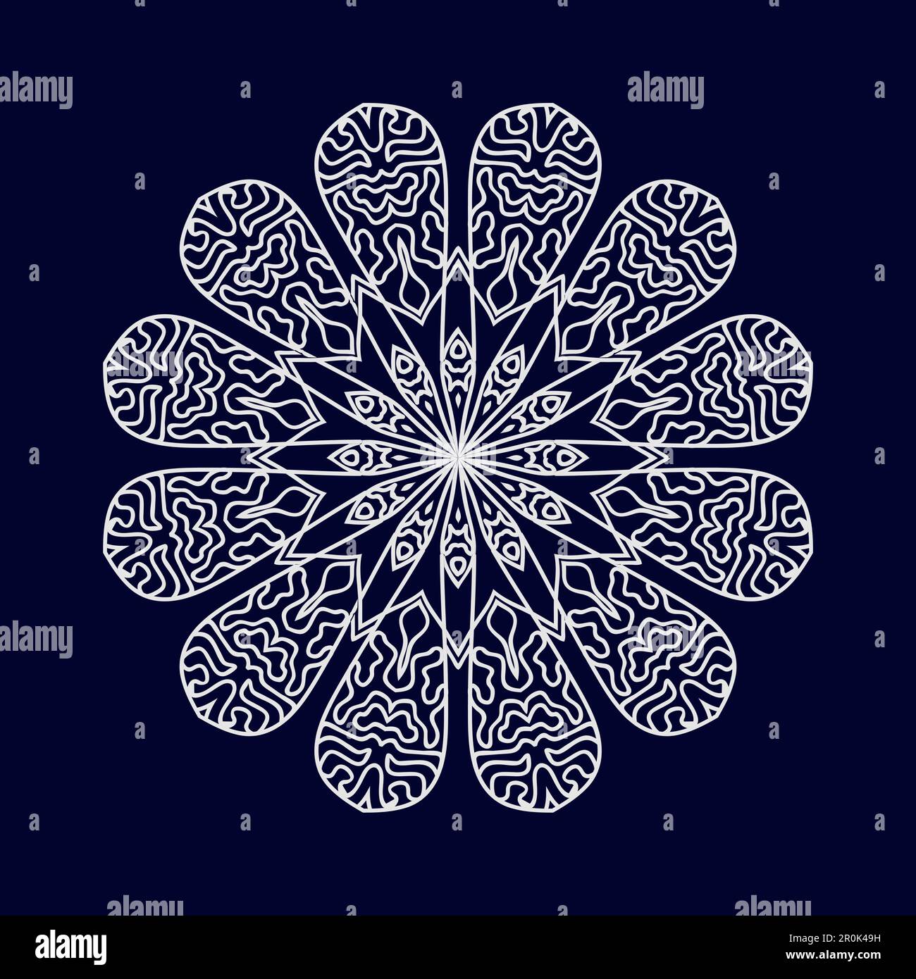 Flower Mandala background design vector illustration Stock Vector Image ...