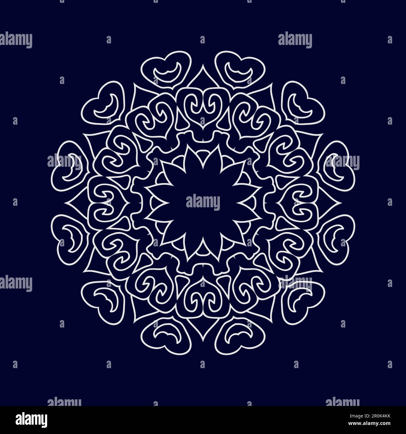 Mandala pattern design background vector illustration Stock Vector ...
