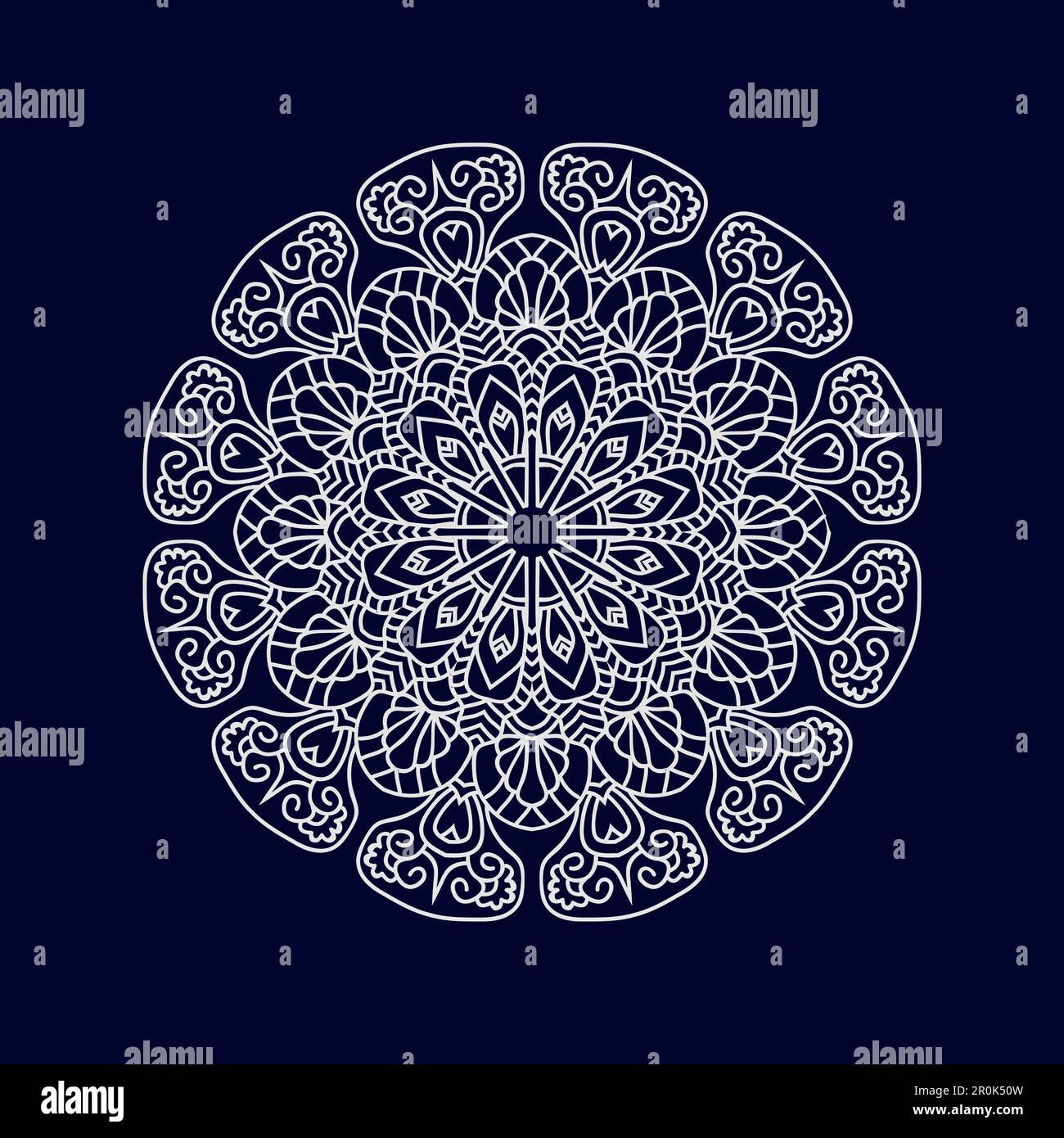 Mandala pattern design background vector illustration Stock Vector ...