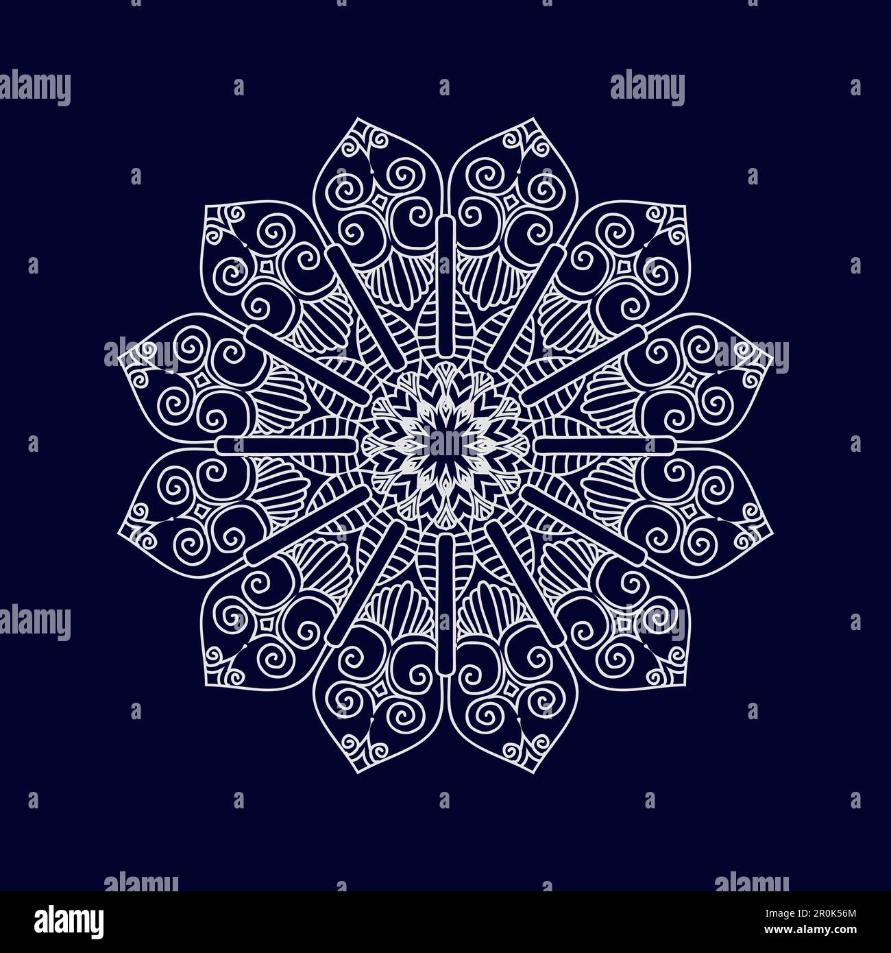 New flower mandala designs vector illustration Stock Vector Image & Art ...