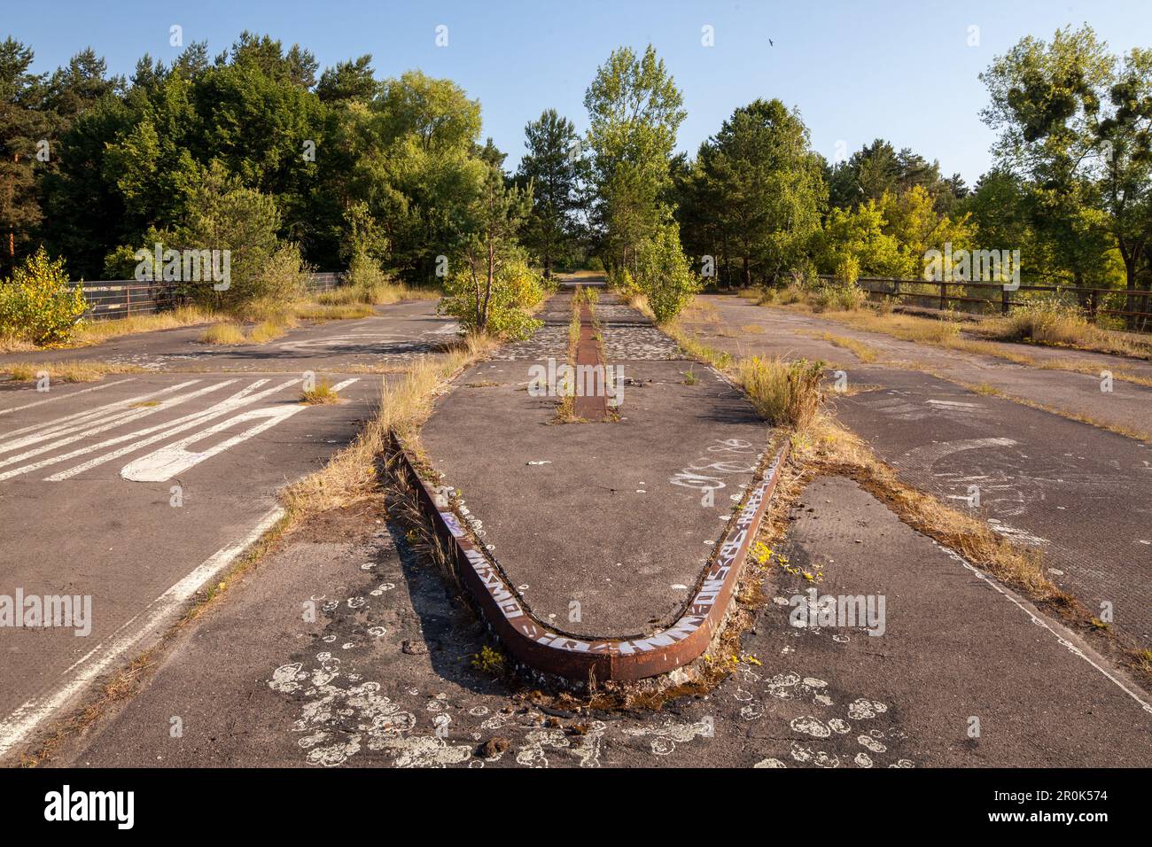 former control zone, German Autobahn, GDR, east Germany, former ...