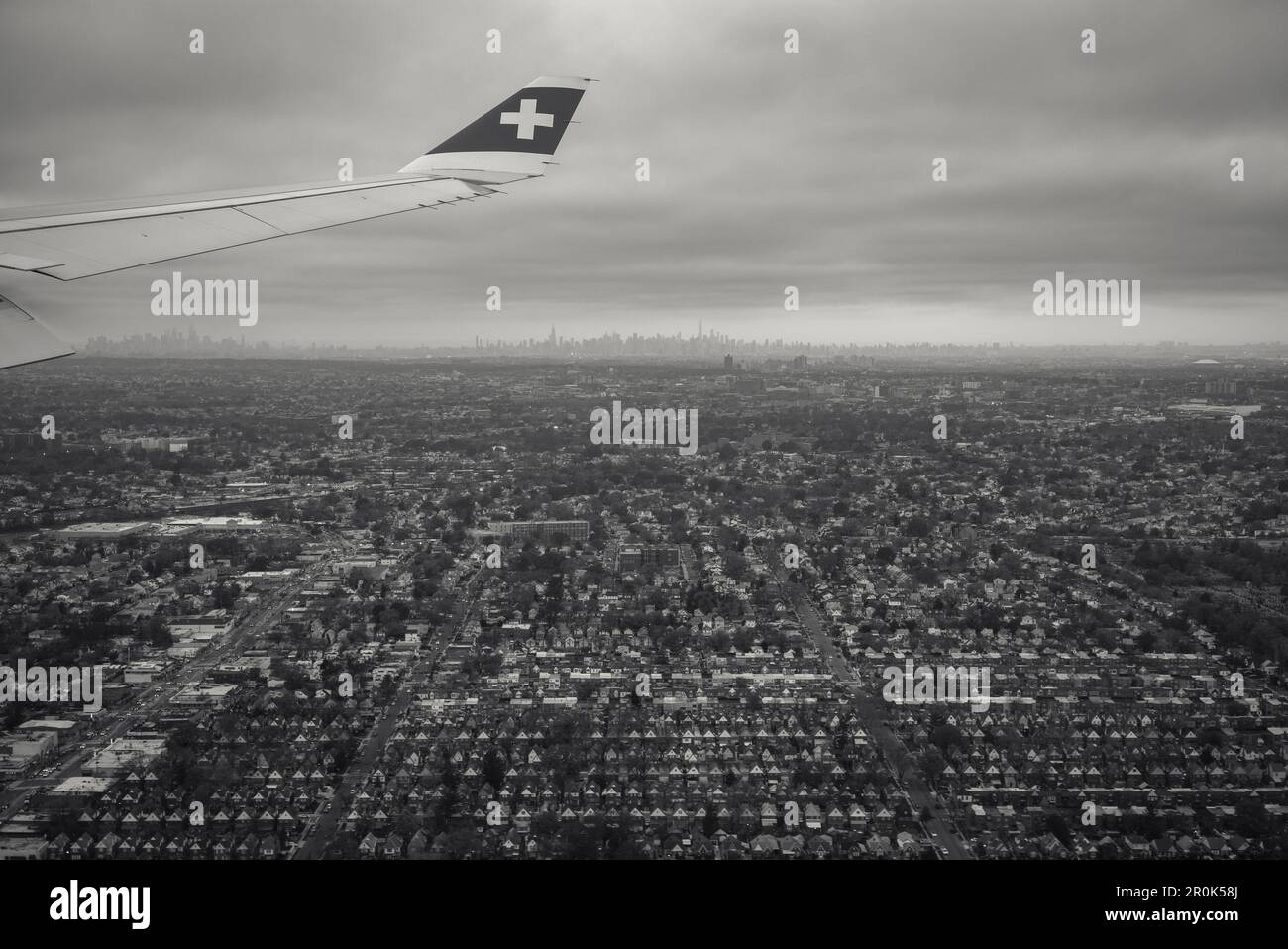 Approach to the JFK Airport, New York City, New York, USA Stock Photo ...