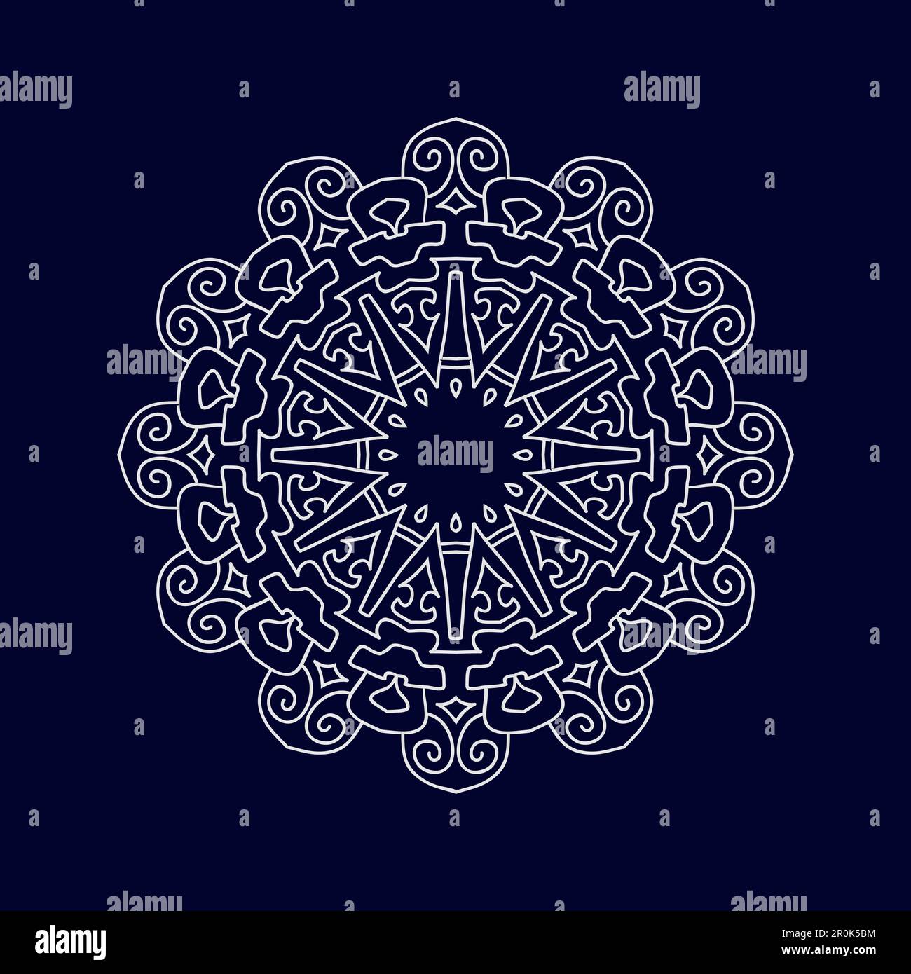 Mandala pattern design background vector illustration Stock Vector ...