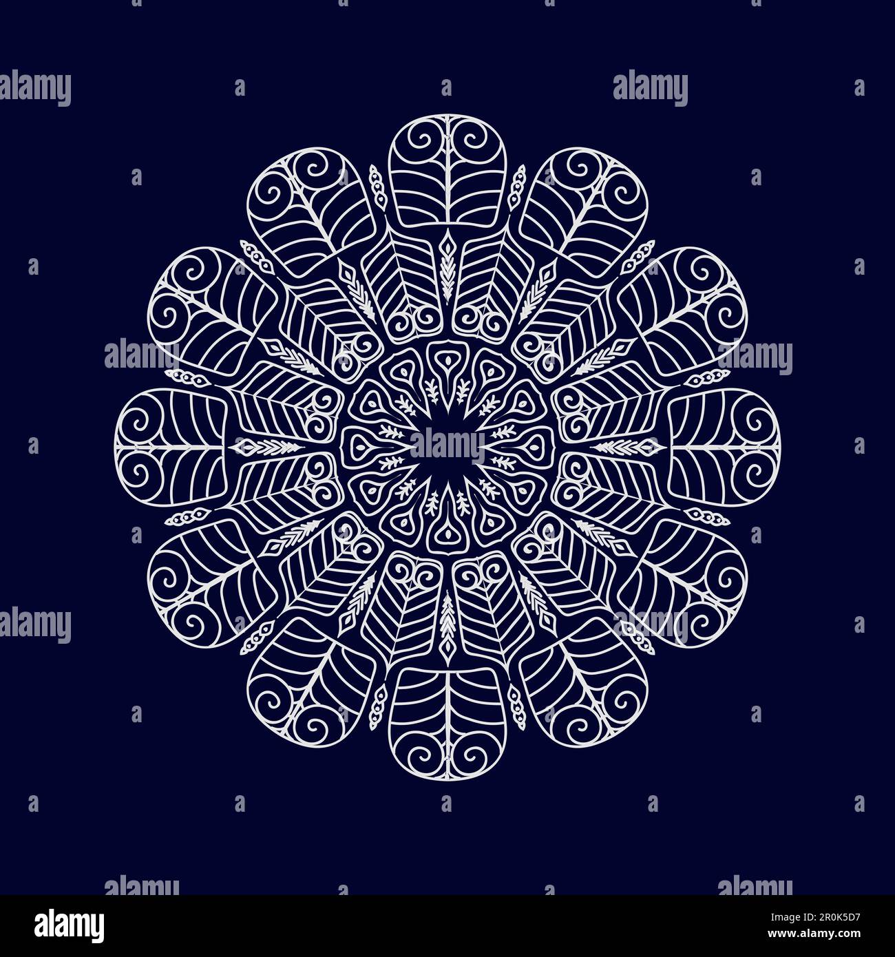 Mandala pattern design background vector illustration Stock Vector ...