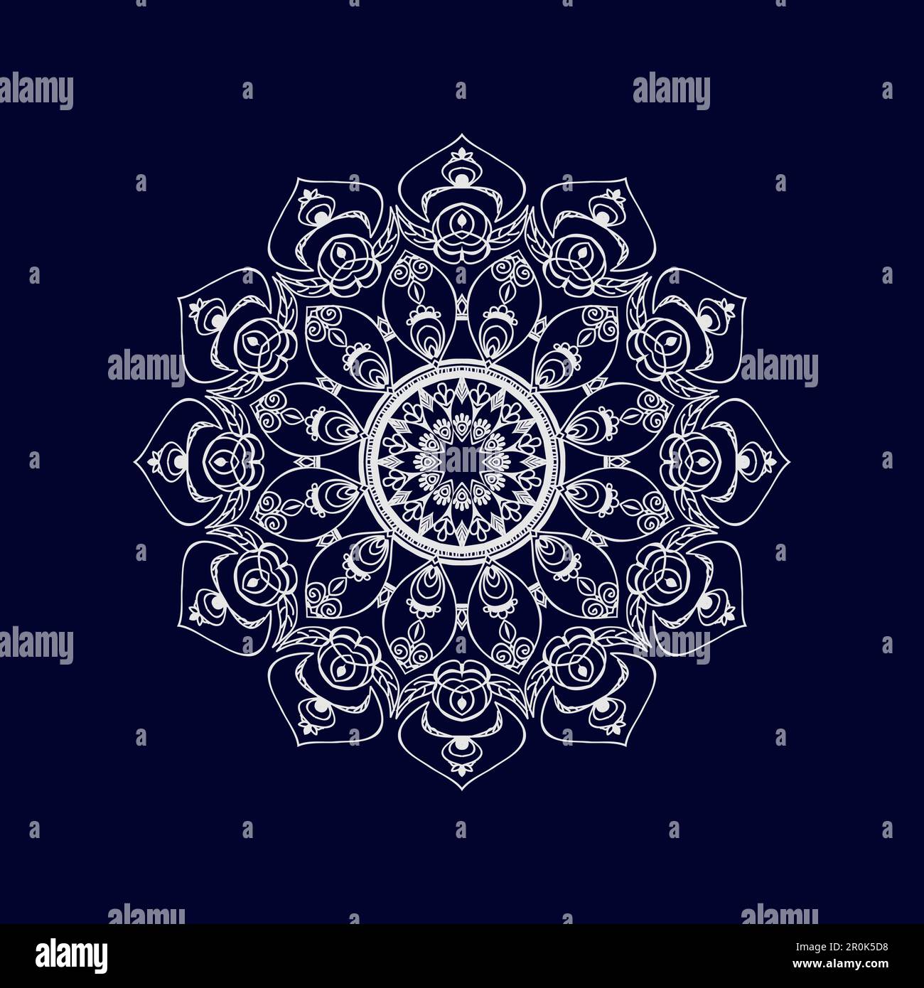 Mandala pattern design background vector illustration Stock Vector ...
