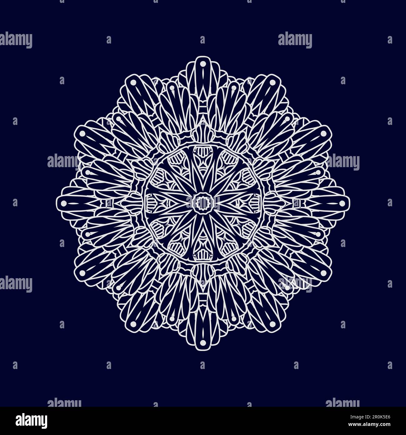 New mandala art vector illustration Stock Vector Image & Art - Alamy