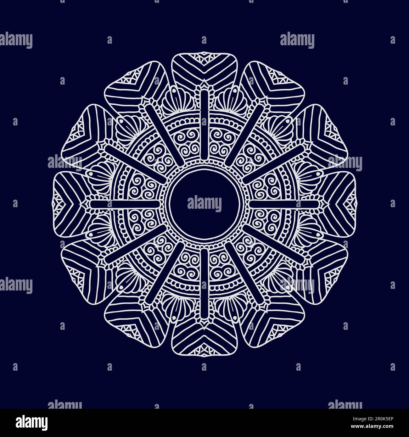 New flower mandala designs vector illustration Stock Vector Image & Art ...