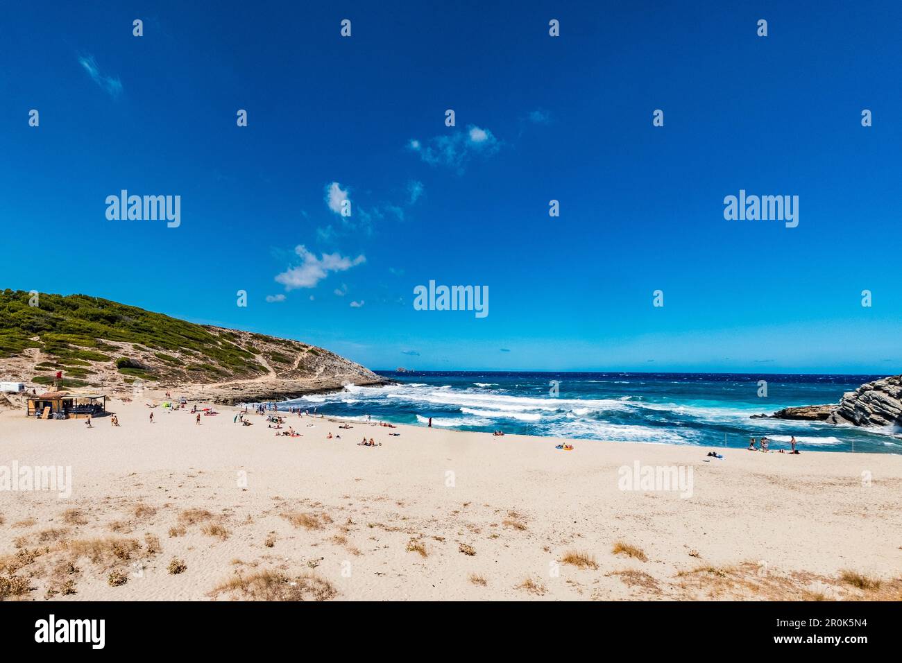 beach at Carla Torta with famous fish restaurant, near Arta, Mallorca ...
