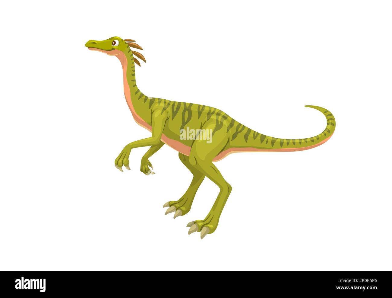 Cartoon compy dinosaur character. Isolated vector compsognathus dino ...
