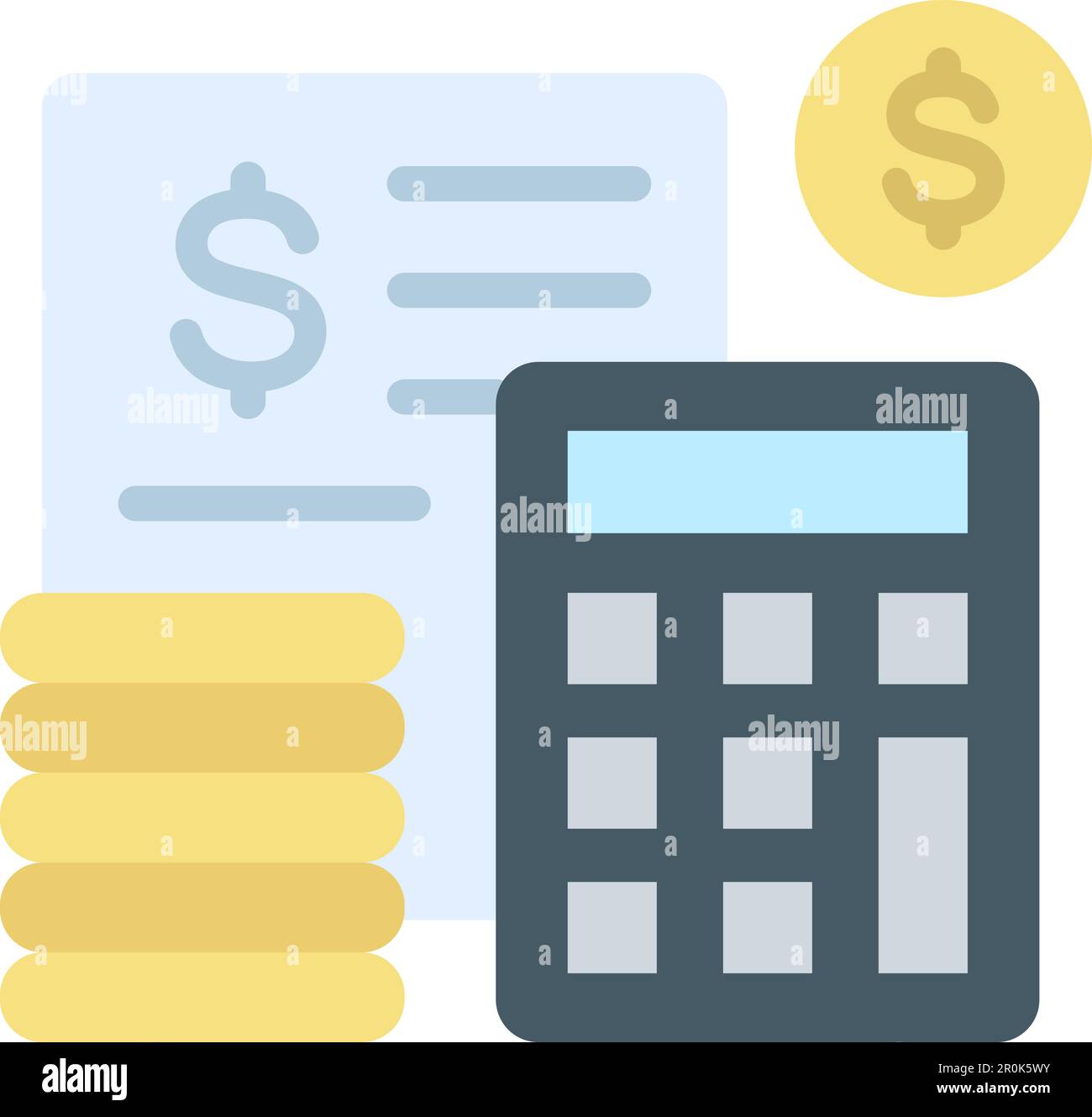 Budget Calculations icon vector image. Suitable for mobile application ...