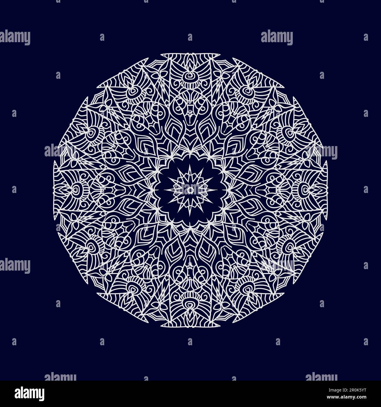 Flower Mandala background design vector illustration Stock Vector Image ...