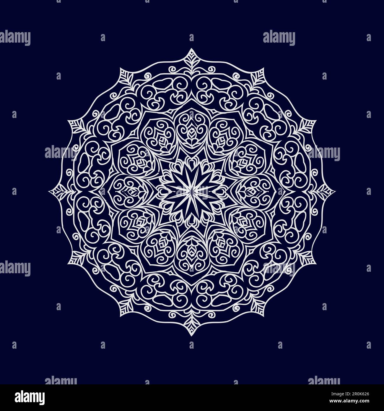 Flower Mandala background design vector illustration Stock Vector Image ...
