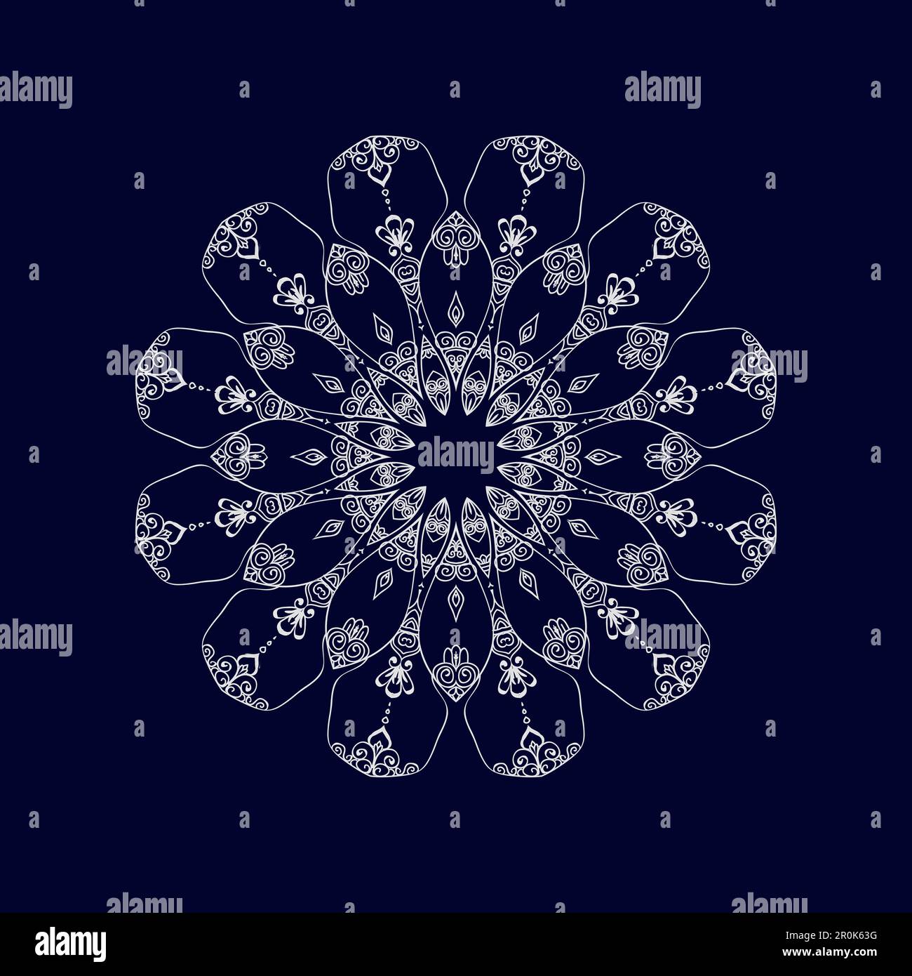 Mandala pattern design background vector illustration Stock Vector ...