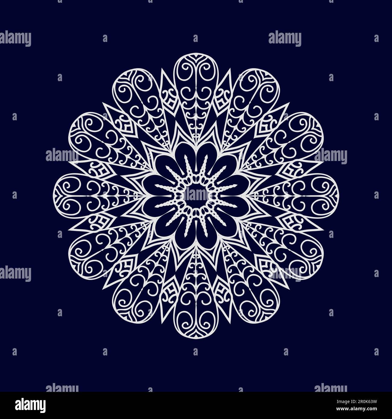 Mandala pattern design background vector illustration Stock Vector ...