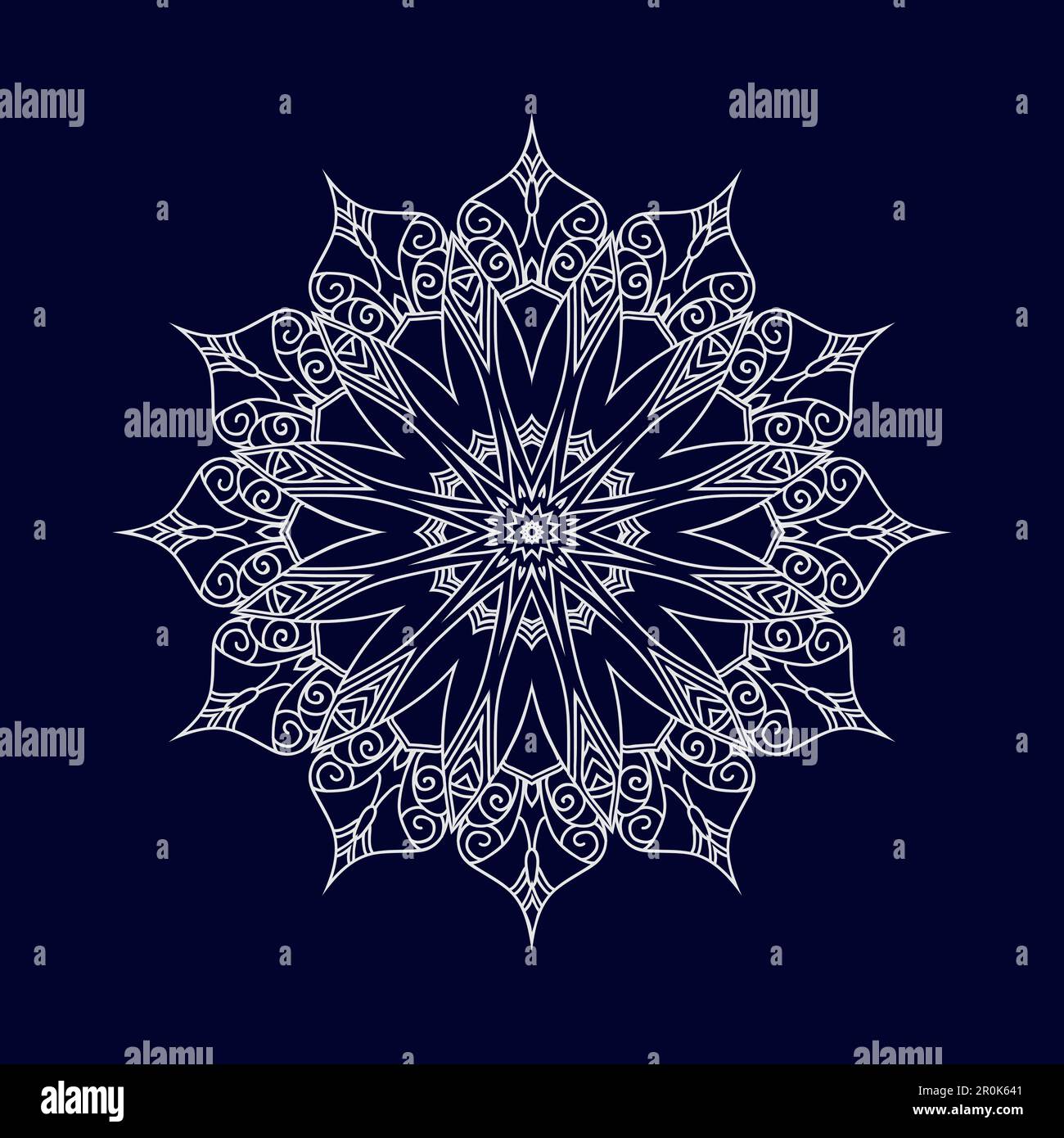 Flower Mandala background design vector illustration Stock Vector Image ...