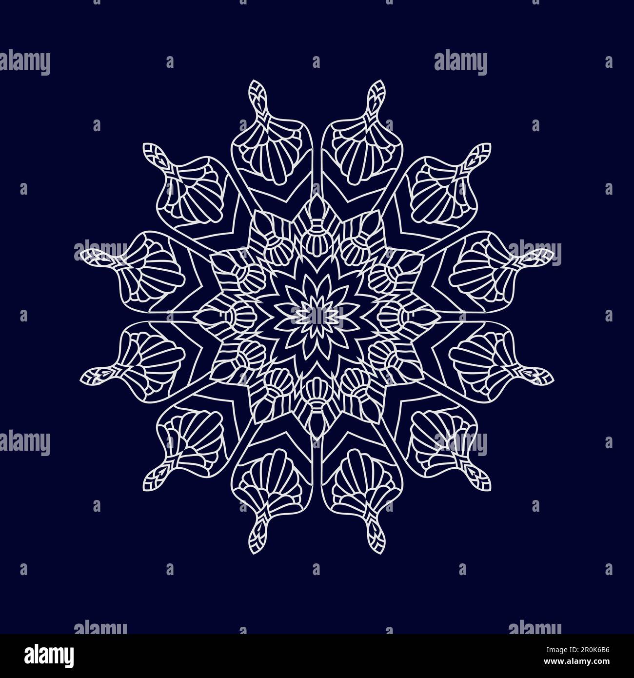 New mandala art vector illustration Stock Vector Image & Art - Alamy