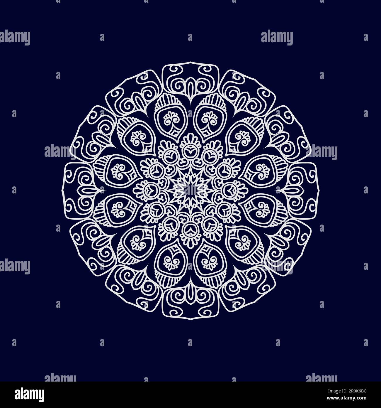 Mandala pattern design background vector illustration Stock Vector ...
