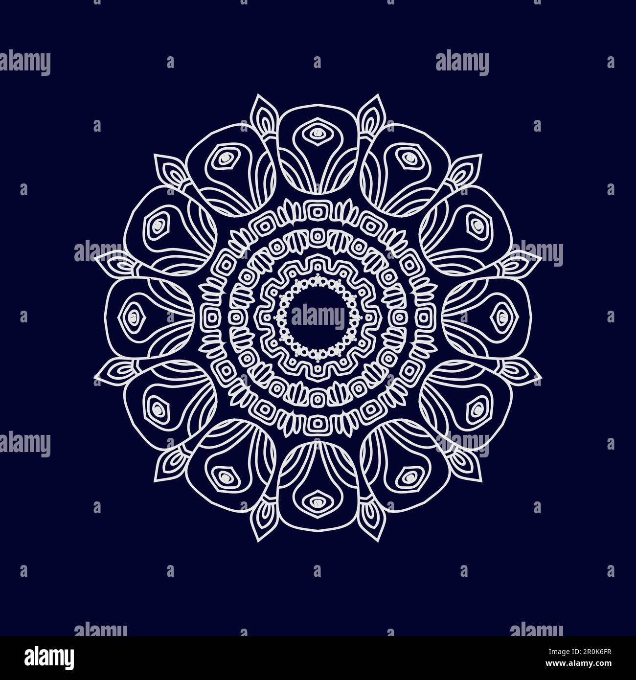 Mandala pattern design background vector illustration Stock Vector ...