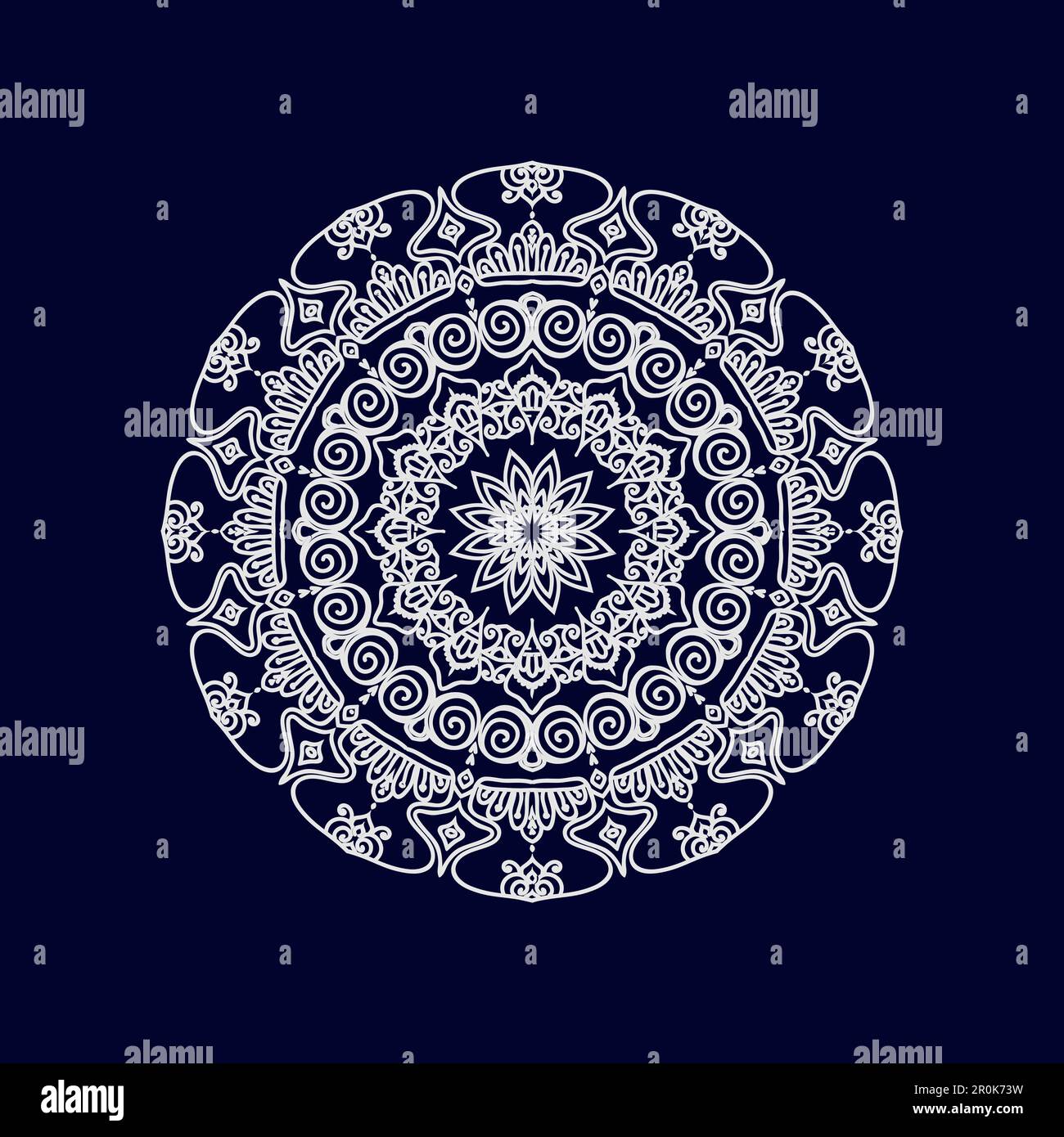 Mandala pattern design background vector illustration Stock Vector ...