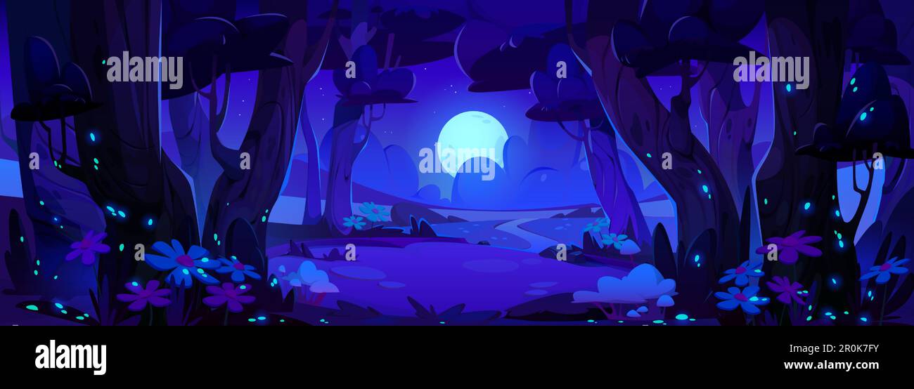 Nighttime Forest