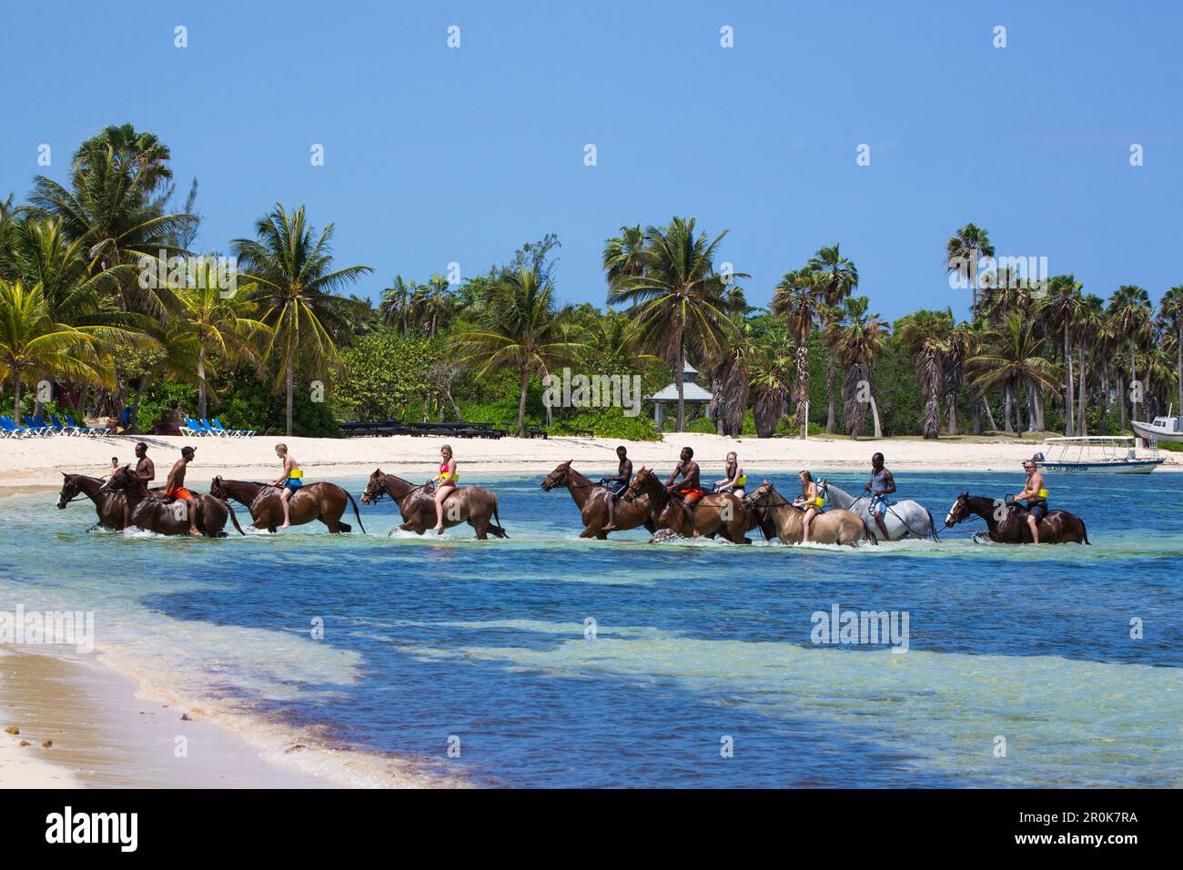 Half Moon Resort horseback ride excursion along Sunrise Beach and in ...