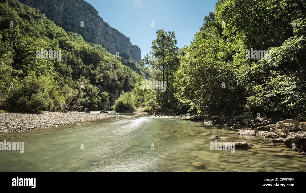 Verdon gorge, river landscape, Verdon river, Route des Cretes, Vosges ...