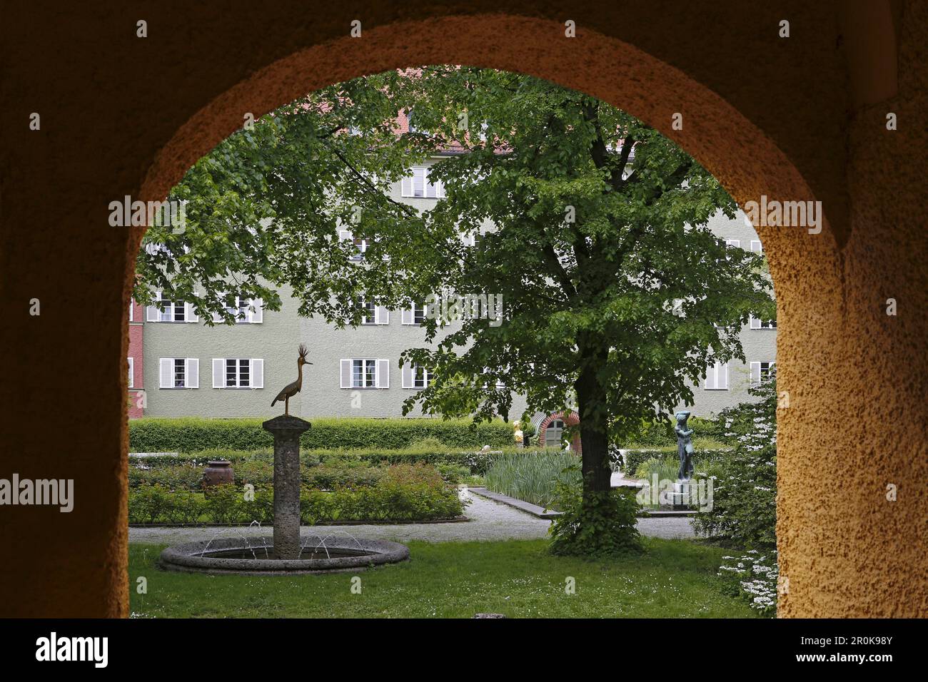 Housing complex Borstei, Moosach, Munich, Upper Bavaria, Bavaria ...