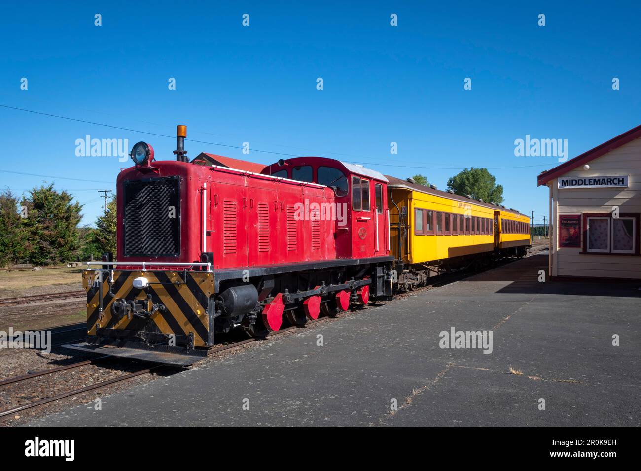 Middlemarch, Maniototo, Otago, South Island, New Zealand Stock Photo ...