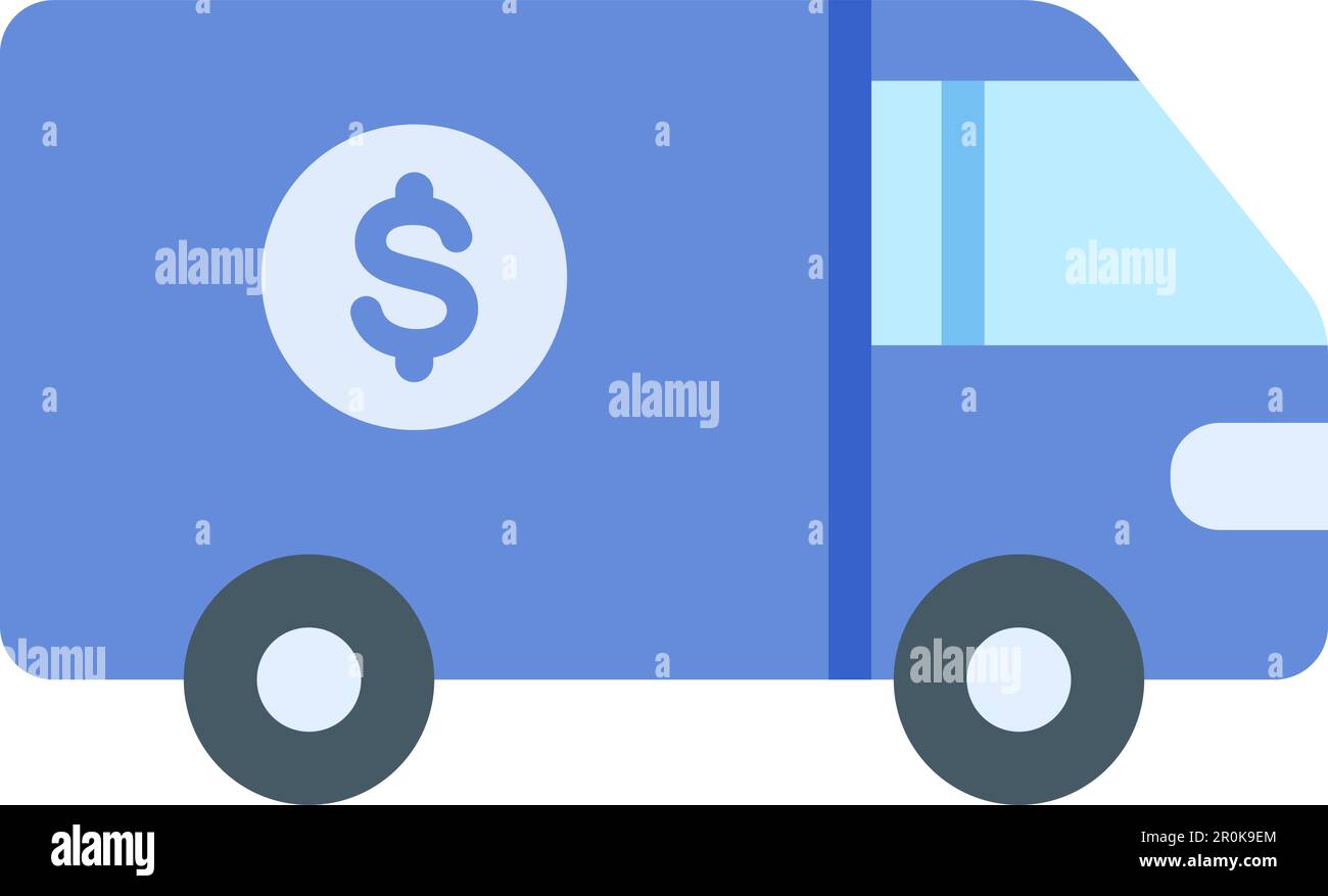 Cash Transfer Vehicle icon vector image. Suitable for mobile ...