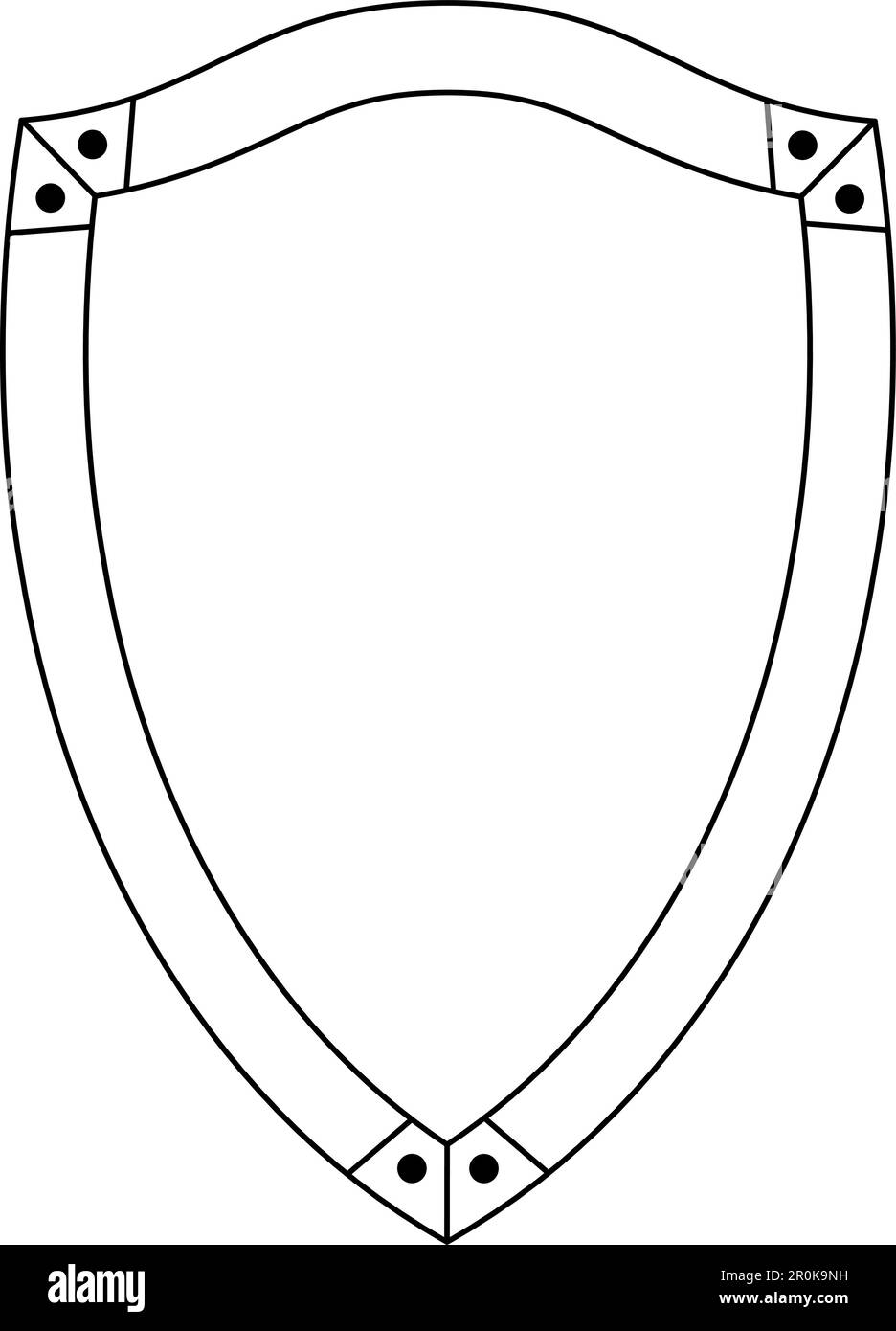 Shield line art vector icon protect and security outline symbol Stock ...