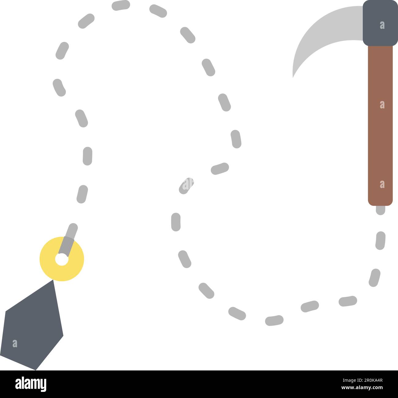 Chain Sickle icon vector image. Suitable for mobile application web ...
