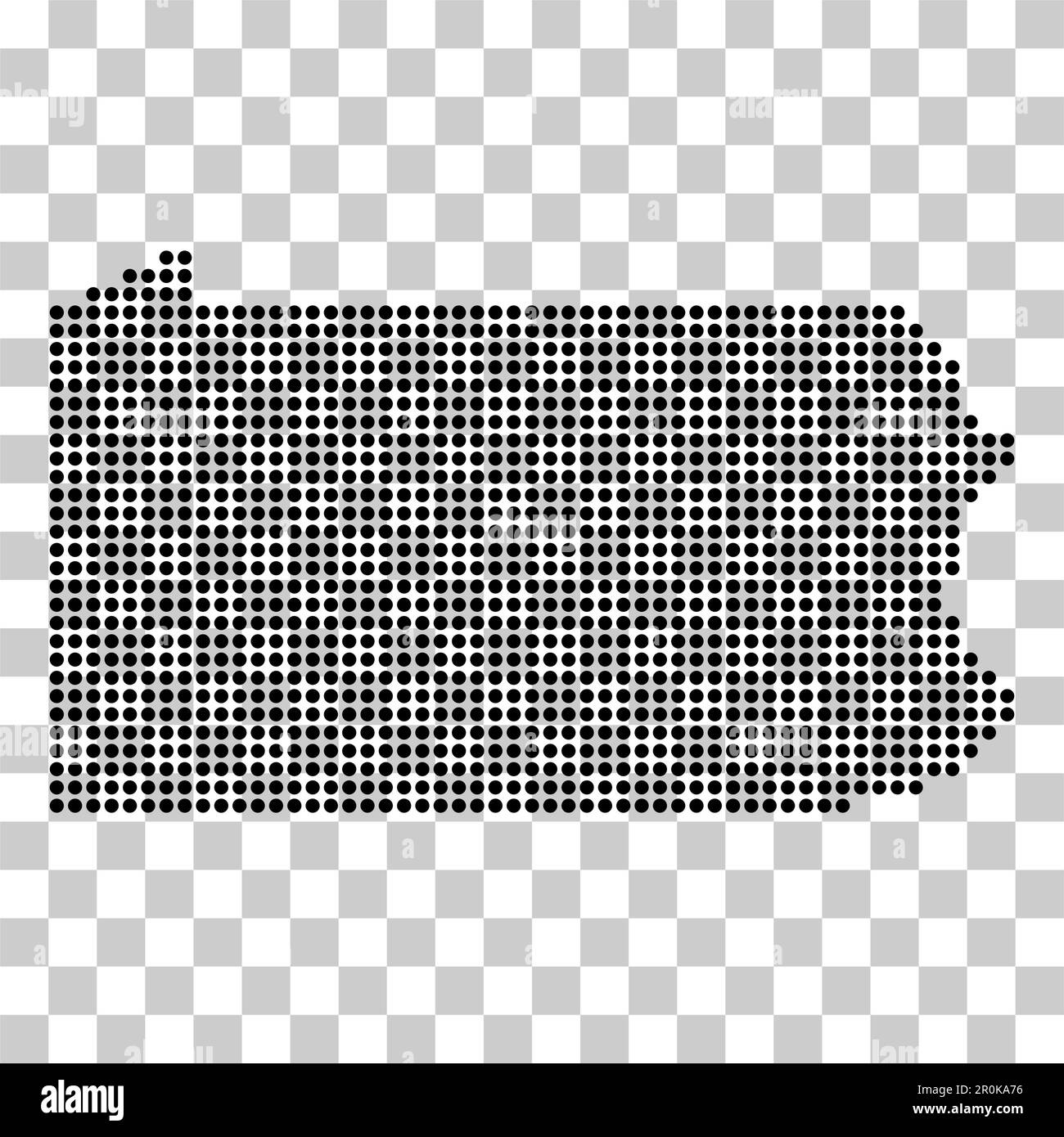 Pennsylvania map shape, united states of america. Flat concept icon ...