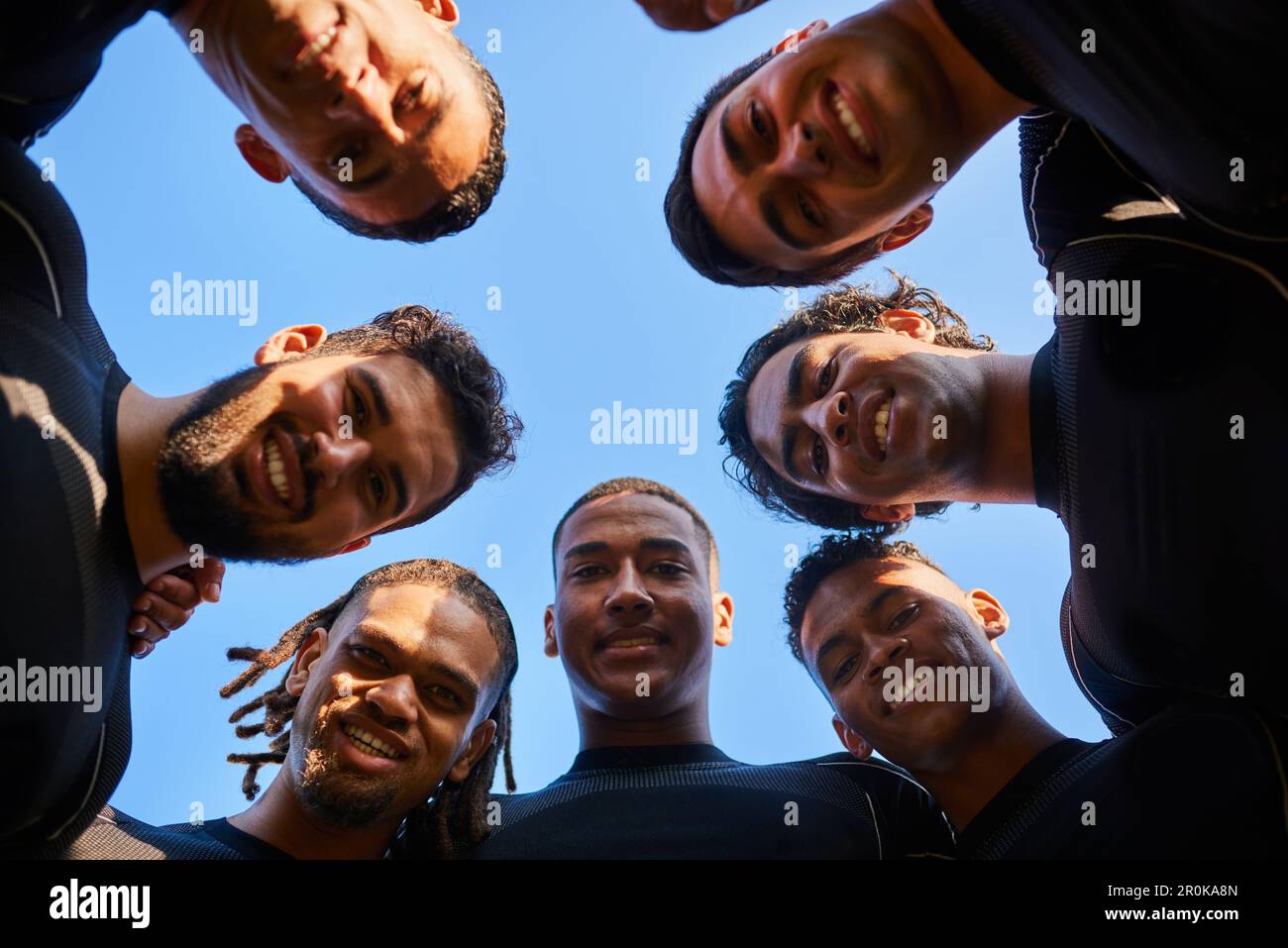 Weve got each others backs. Low angle portrait of a diverse group of ...