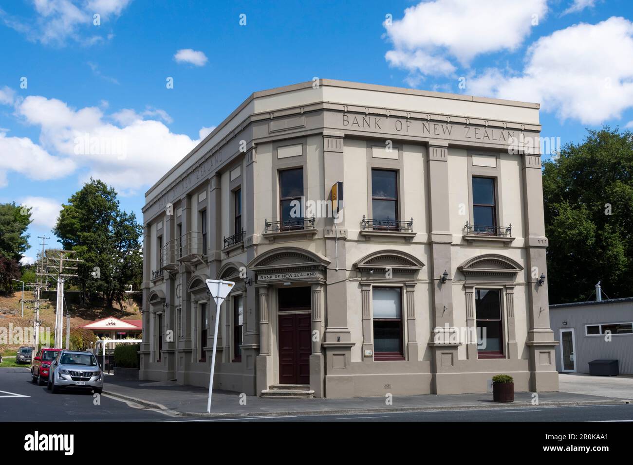 Old Bank of New Zealand building, Lawrence, Otago, South Island, New ...