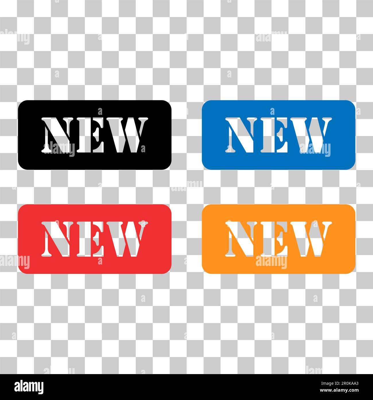 Set of New stamp symbol, label sticker sign button, text banner vector ...