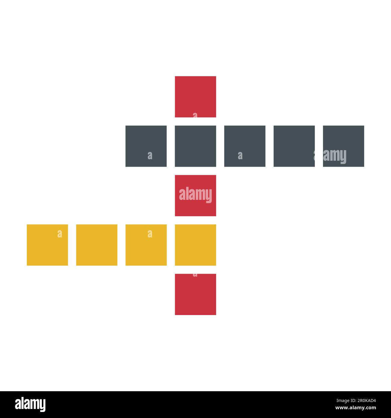 Crossword concept icon, cross word graphic symbol, web flat vector ...