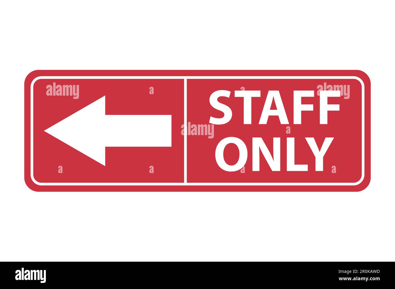 Only staff icon, danger zone symbol, safety entry person sign vector ...