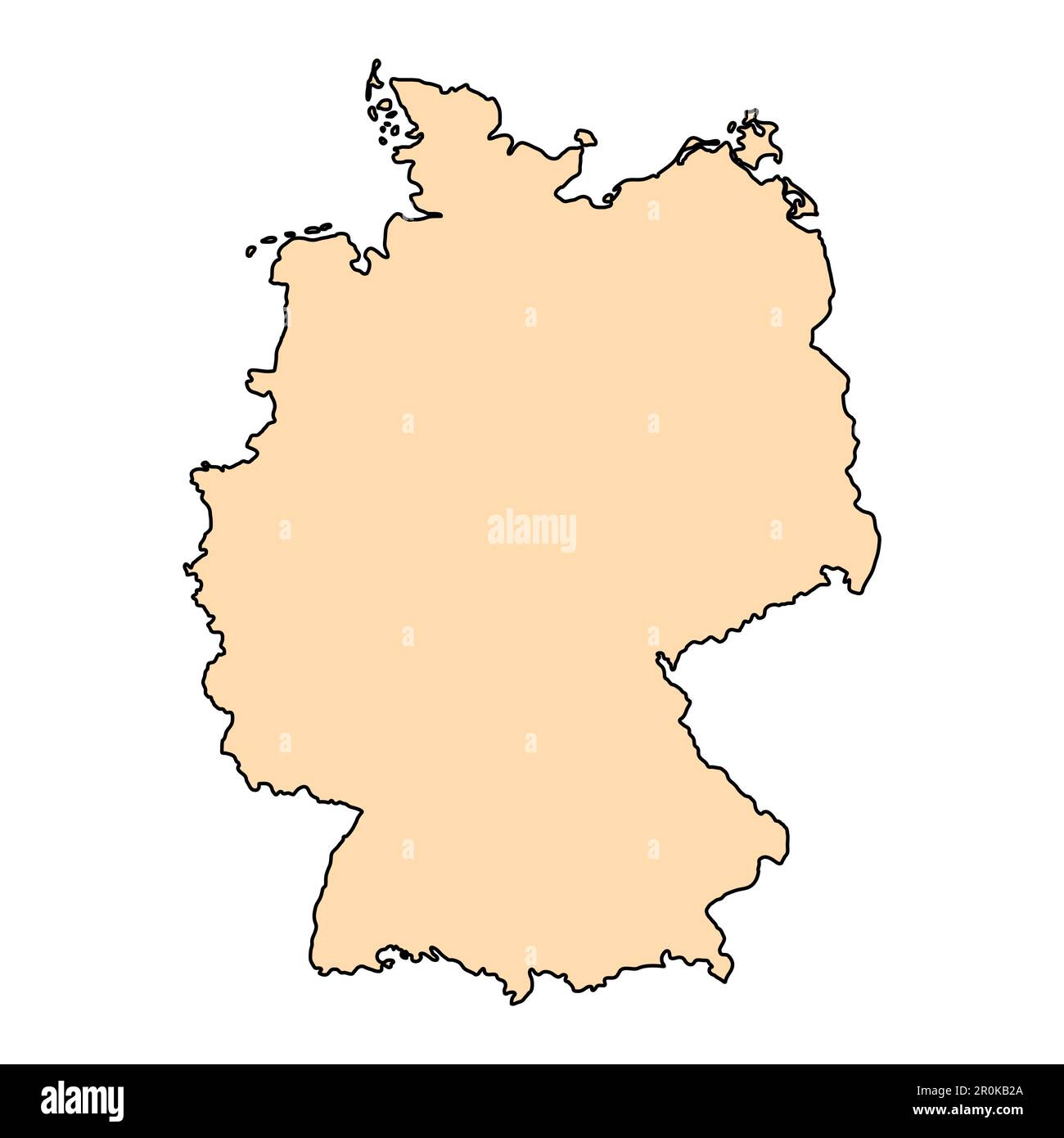 Germany map icon, geography blank concept, isolated graphic background ...