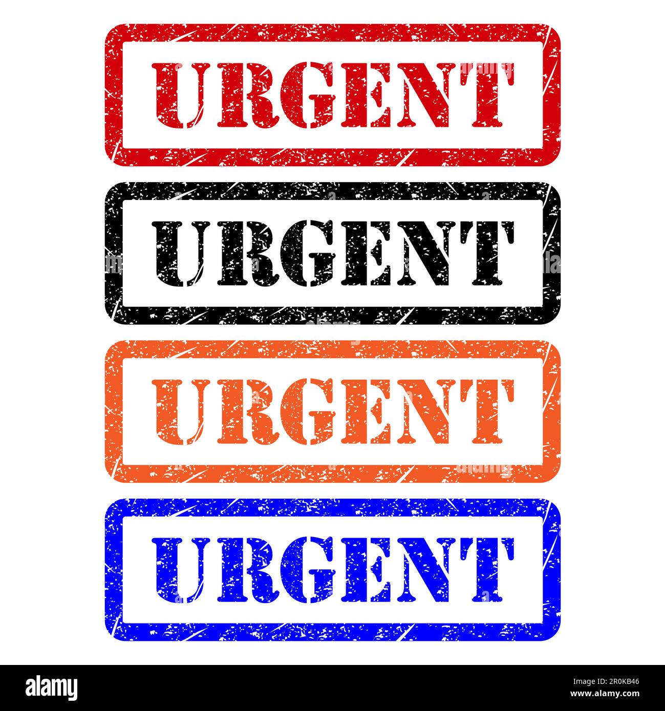 Set of Urgent stamp symbol, label sticker sign button, text banner ...