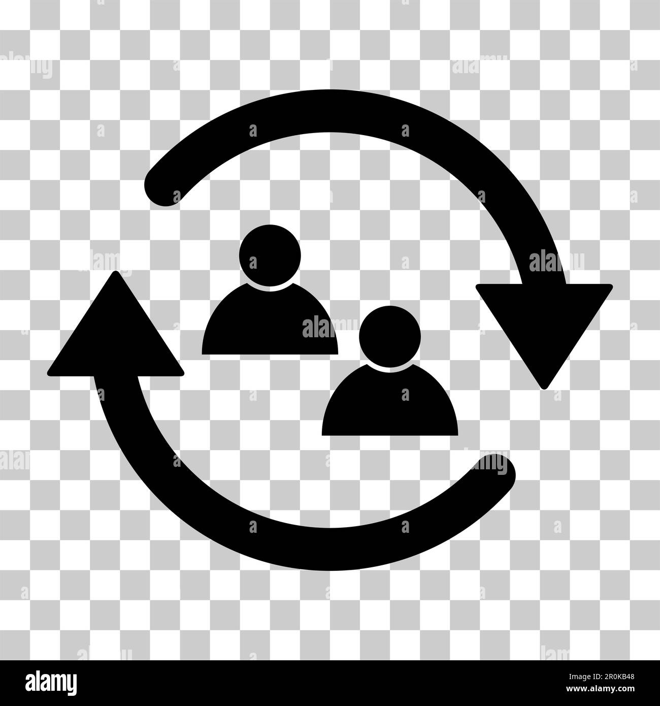 Employee engagement community vector icon, person flat web symbol ...