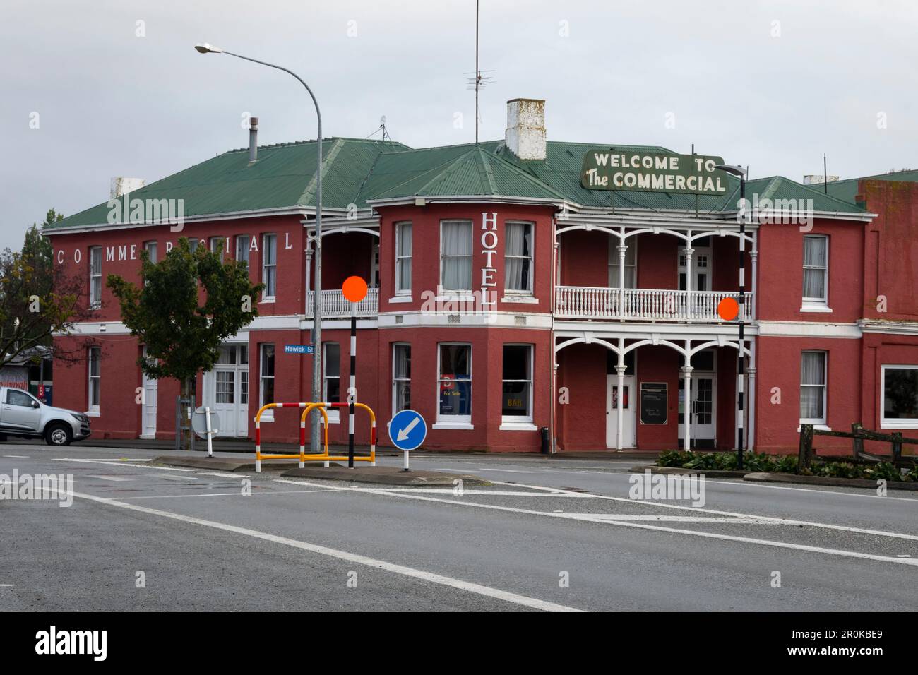 Commercial Hotel, Roxburgh, Otago, South Island, New Zealand Stock ...