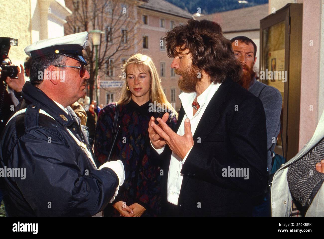 Extrembergsteiger Reinhold Messner und Freundin Sabine Stehle fragen ...